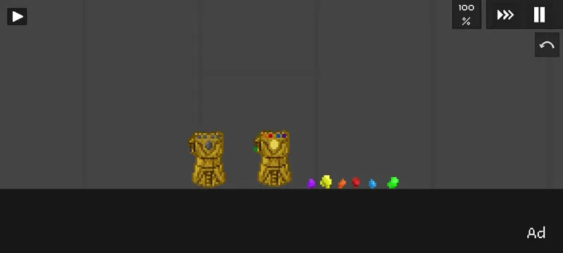 Infinity gauntlet and stone For Fruit Playground Mods - FsaveMods