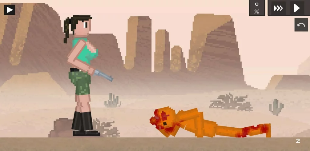 Lara Croft For Fruit Playground Mods - FsaveMods