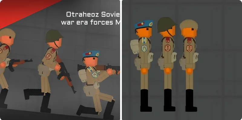 Soviet Cold War Styled infantry For Fruit Playground Mods - FsaveMods