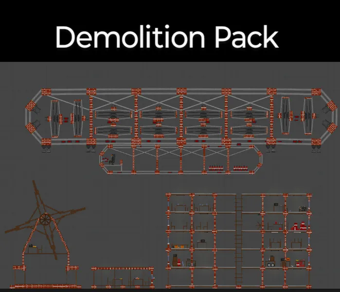 Demolition Pack For Fruit Playground Mods - FsaveMods